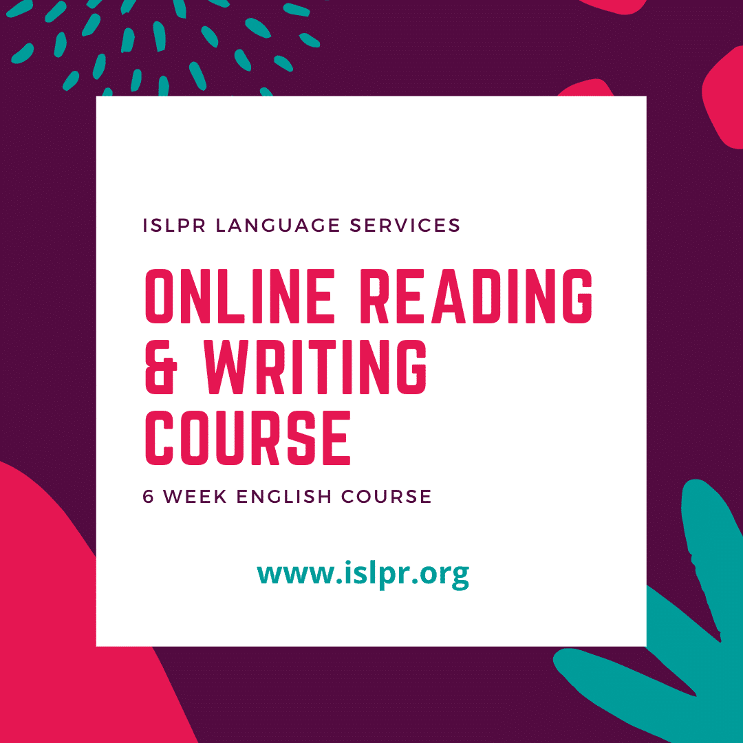 6 Week Reading & Writing Course - islpr